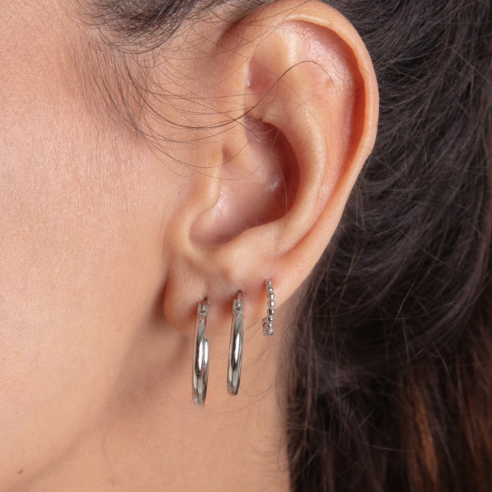 Argolinhas Haal Italianas Médias - Prata 925 – HAAL jewelry